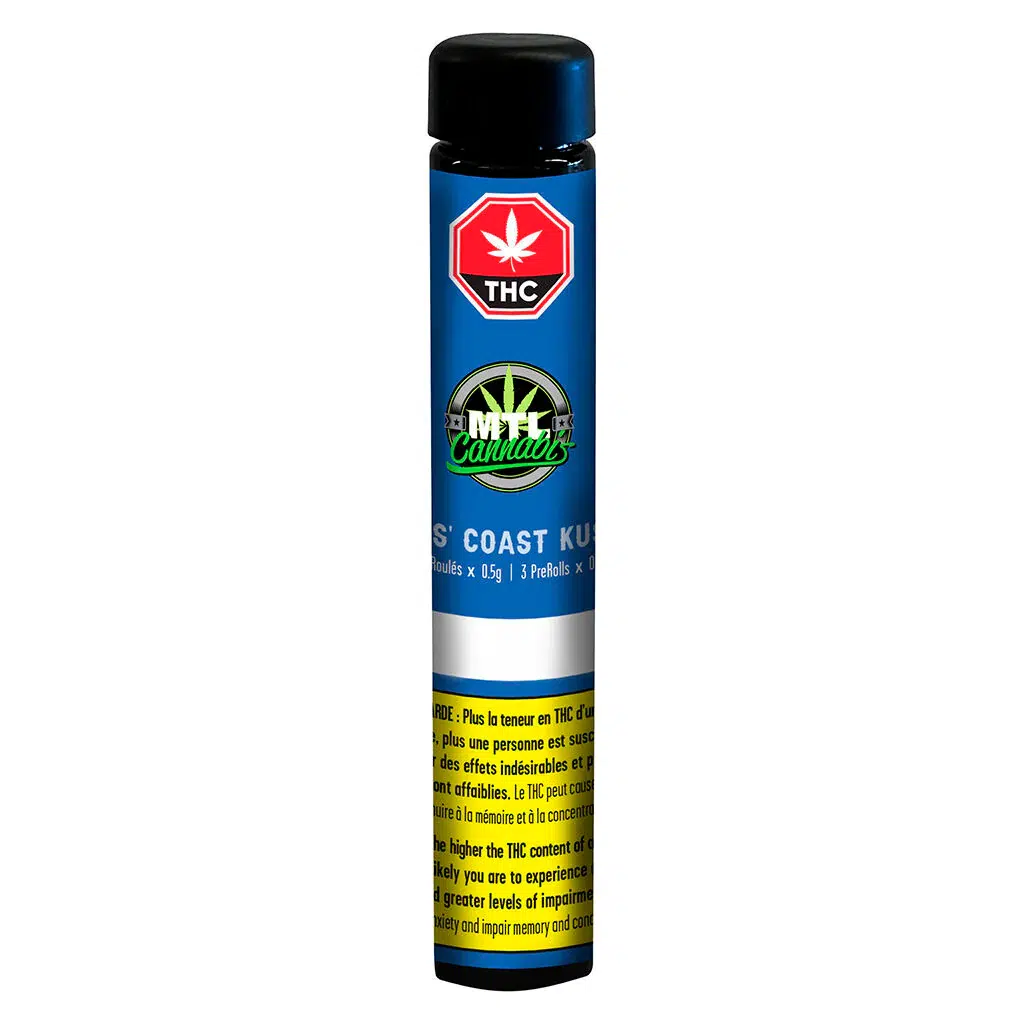 Wes Coast Kush Pre-Roll by MTL - 3x0.5g - The Potherb Cannabis Online ...